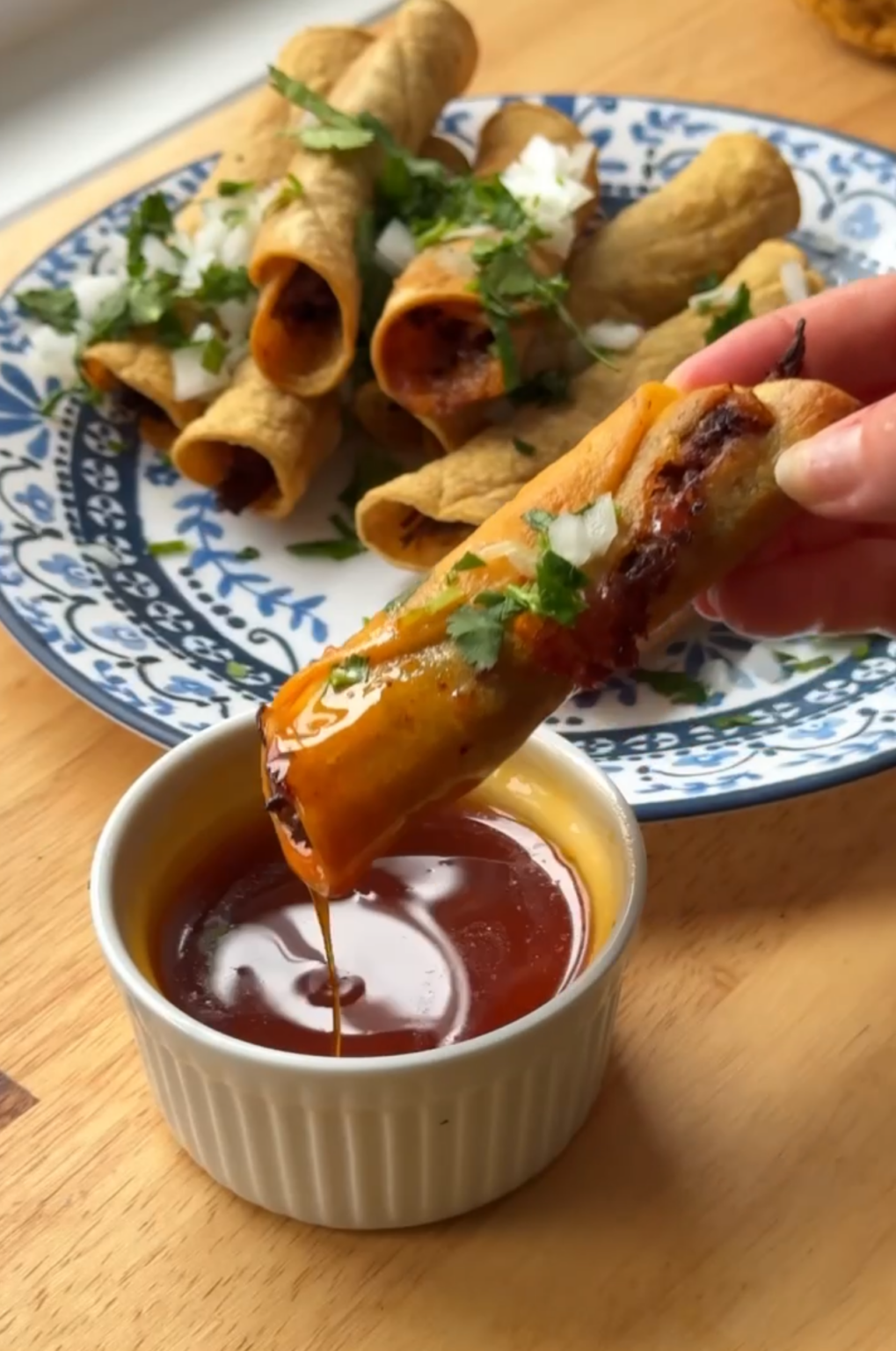 Air Fried Birria Taquitos - Dining with Skyler